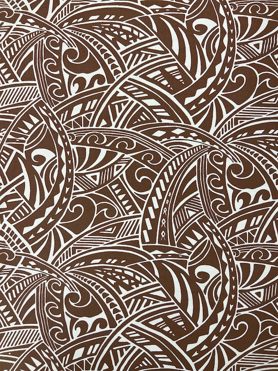 60 Inch Wide Swirl Polynesian Tapa Tribal Design Original - Etsy