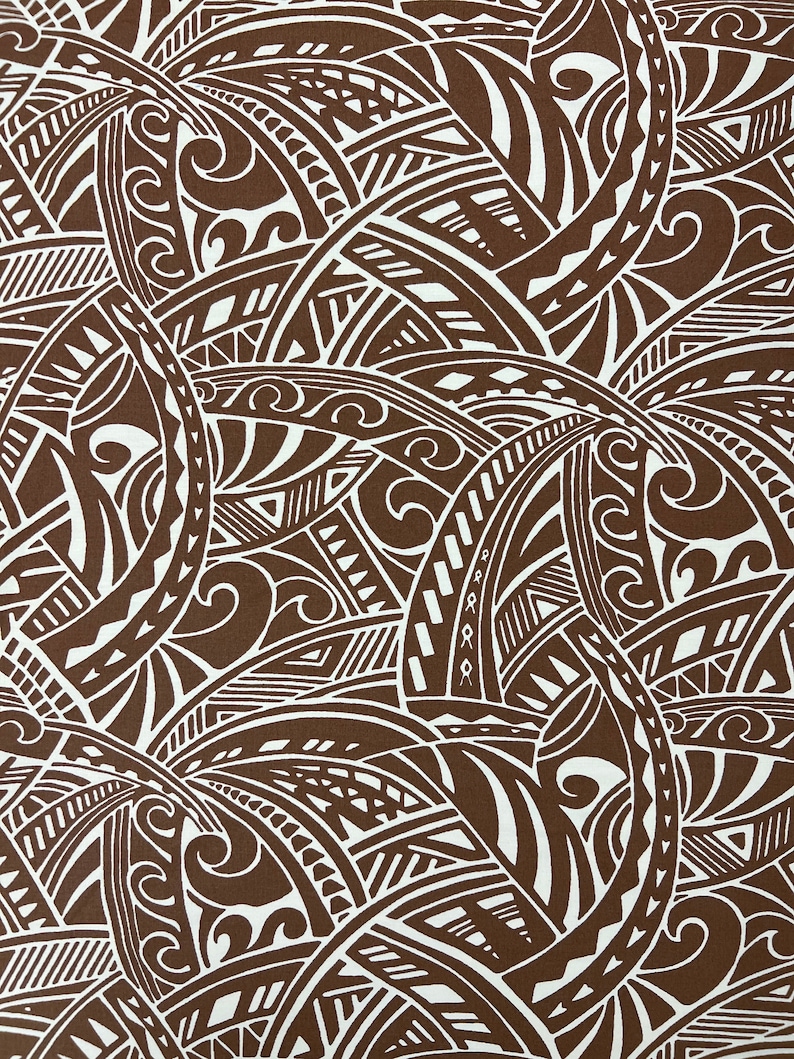 60 Inch Wide Swirl Polynesian Tapa Tribal Design Original - Etsy
