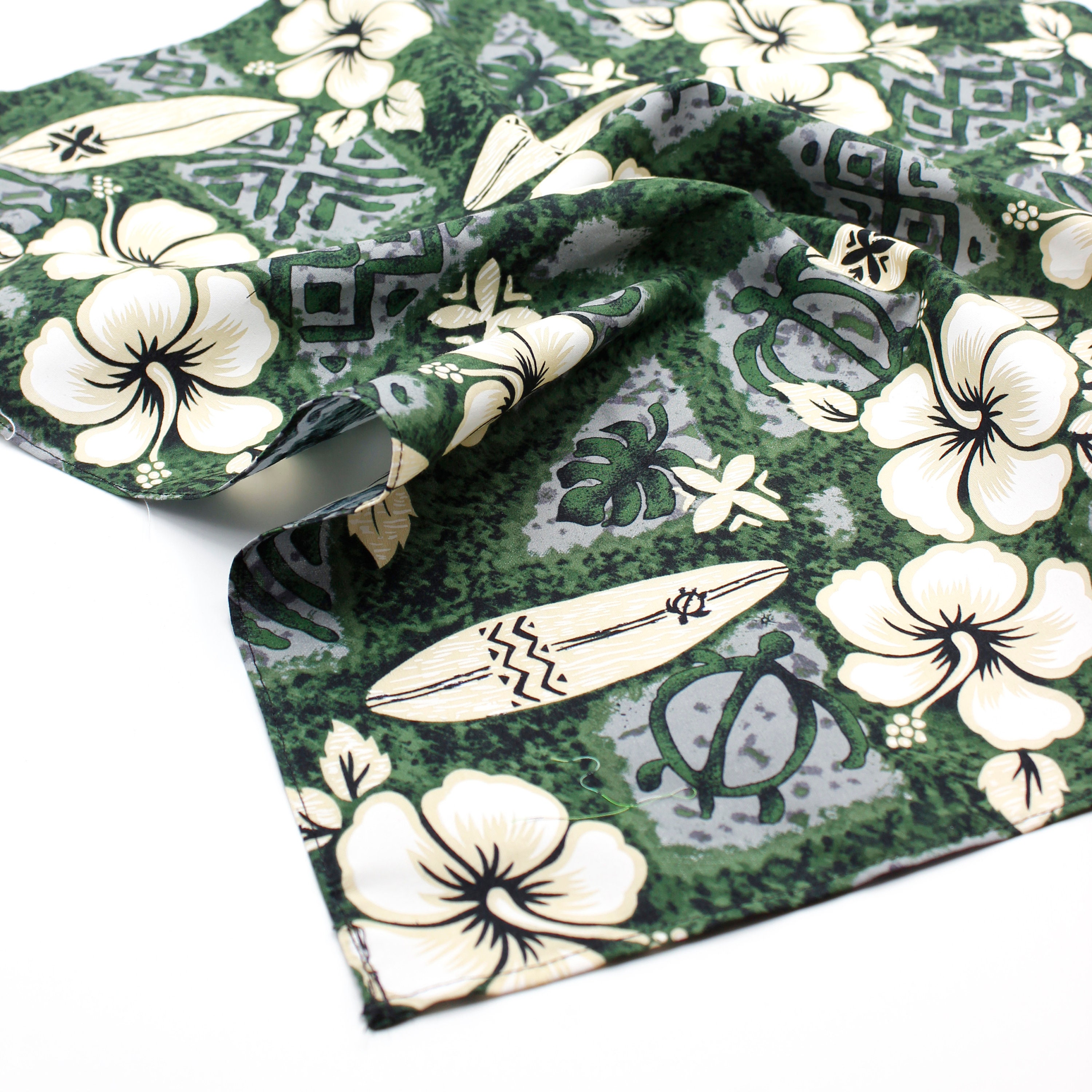 100% Cotton Made in Hawaii Tropical Floral Hair Bandana | Etsy