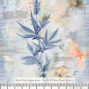 23/WINTER NI&I Cotton Poplin Cotton Fabric - Study of New Plant Series ...