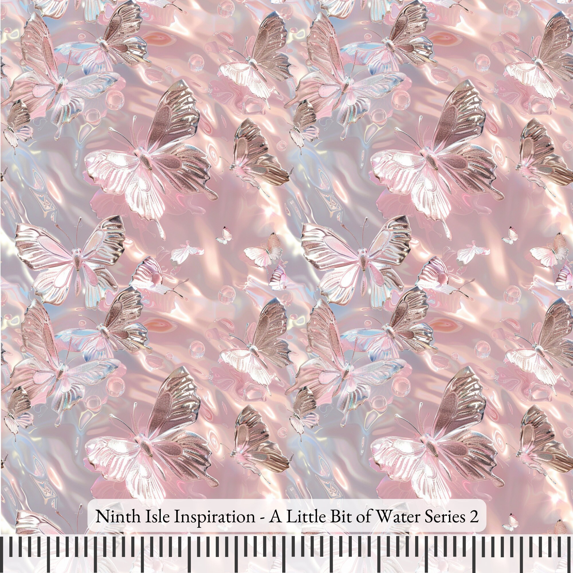 23/WINTER Rayon Fabric - A Little Bit of Water Series - Handmade Print ...