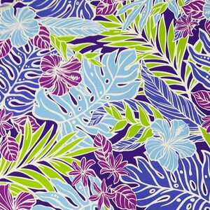 Art Abstract Ferns and Leaves - Tropical Design Fabric - Sold by the ...