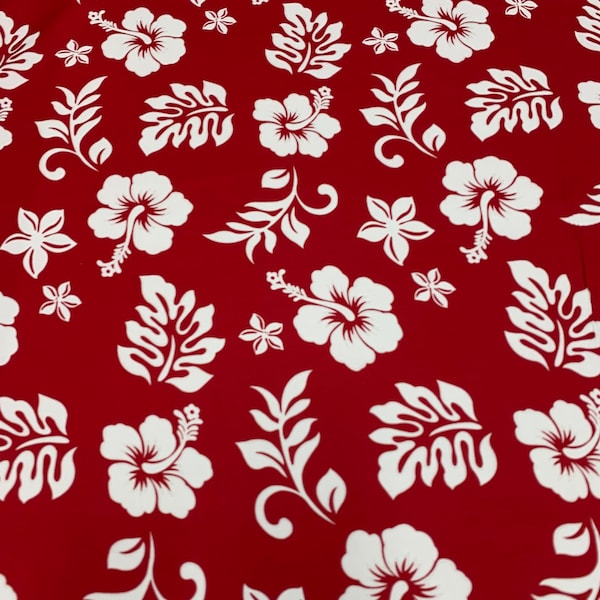 Tropical Hibiscus Fabric - Etsy