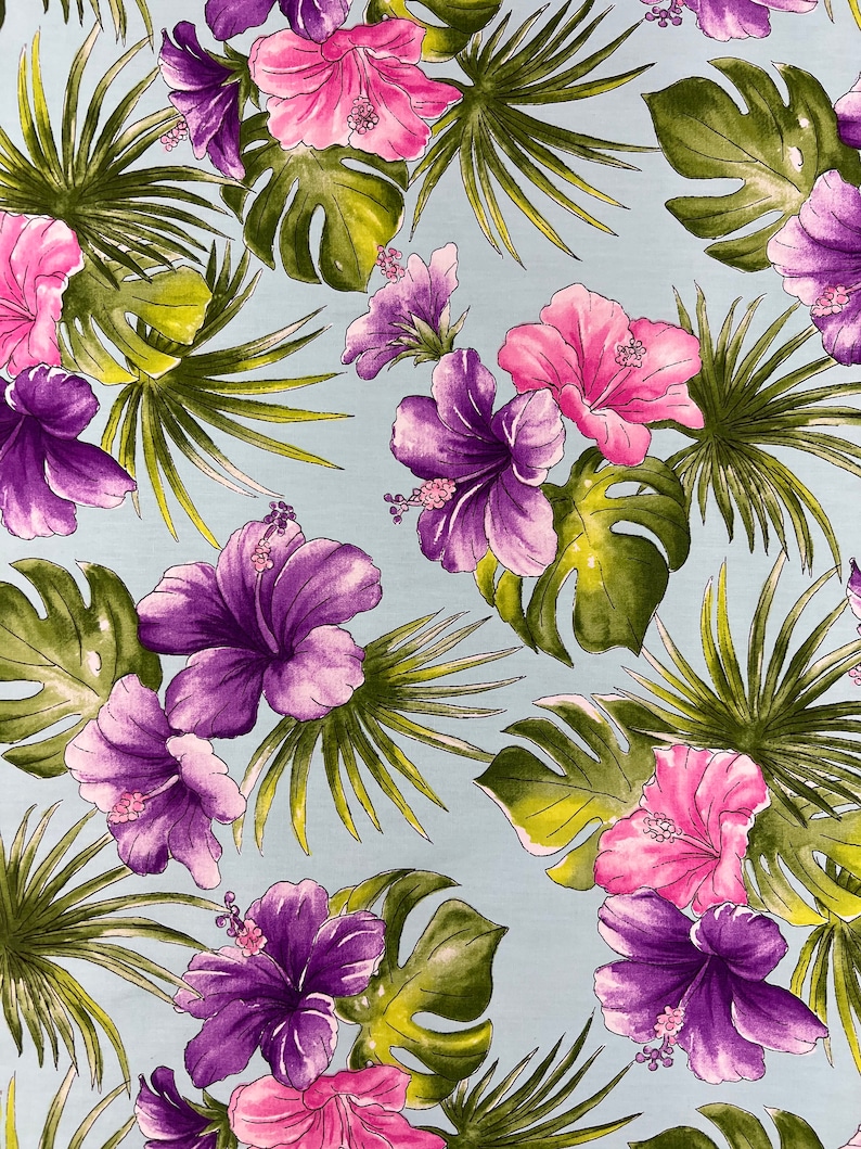 100 % Cotton Spring Exclusive Design Tropical Fabric - Etsy