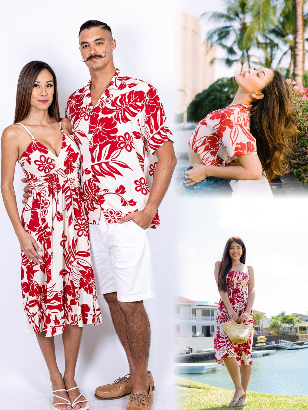 Ninthisle Made in Hawaii, Matching Aloha Shirt & Dress – Super Soft Big ...