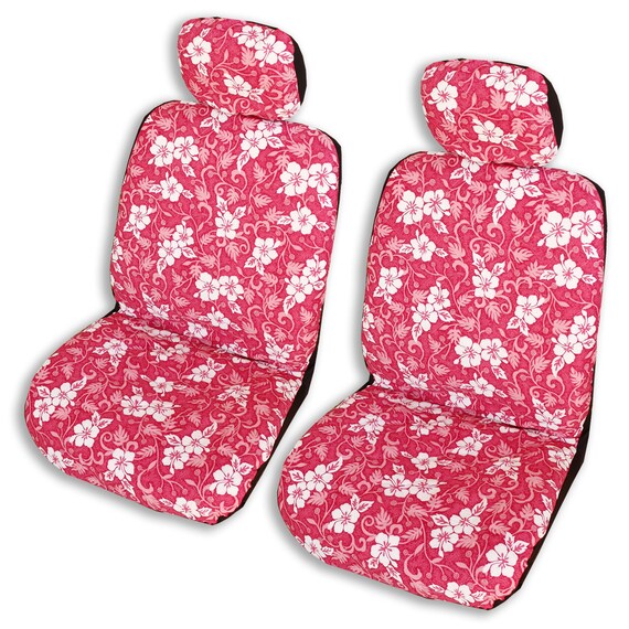 Ninthisle Made in Hawaii Set of 2 Ulu Fruit Pink or Purple Hawaiian Separate Headrest Car Seat Cover Customization Handmade Bulk Gifts Etsy