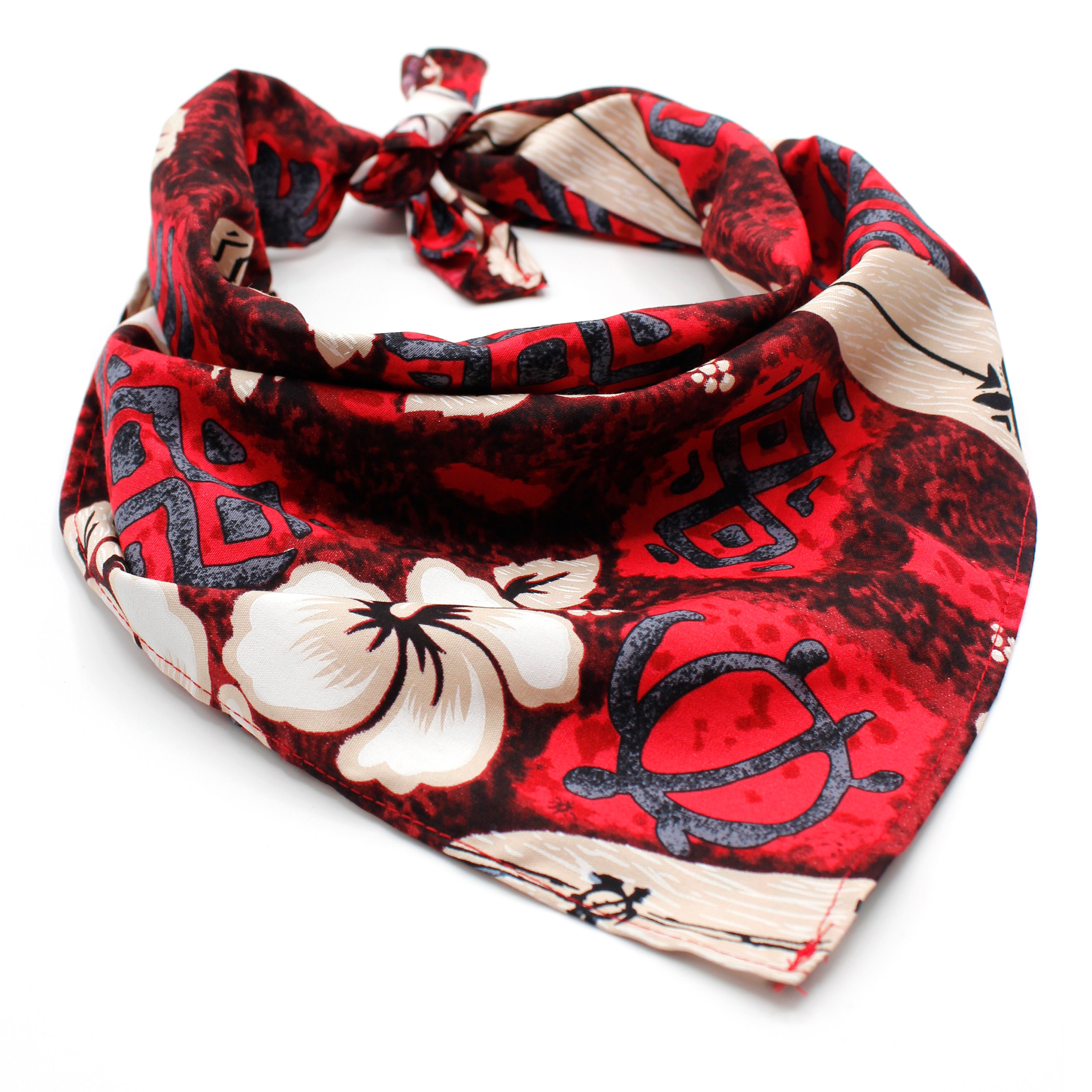 100% Cotton Made in Hawaii Tropical Floral Hair Bandana | Etsy