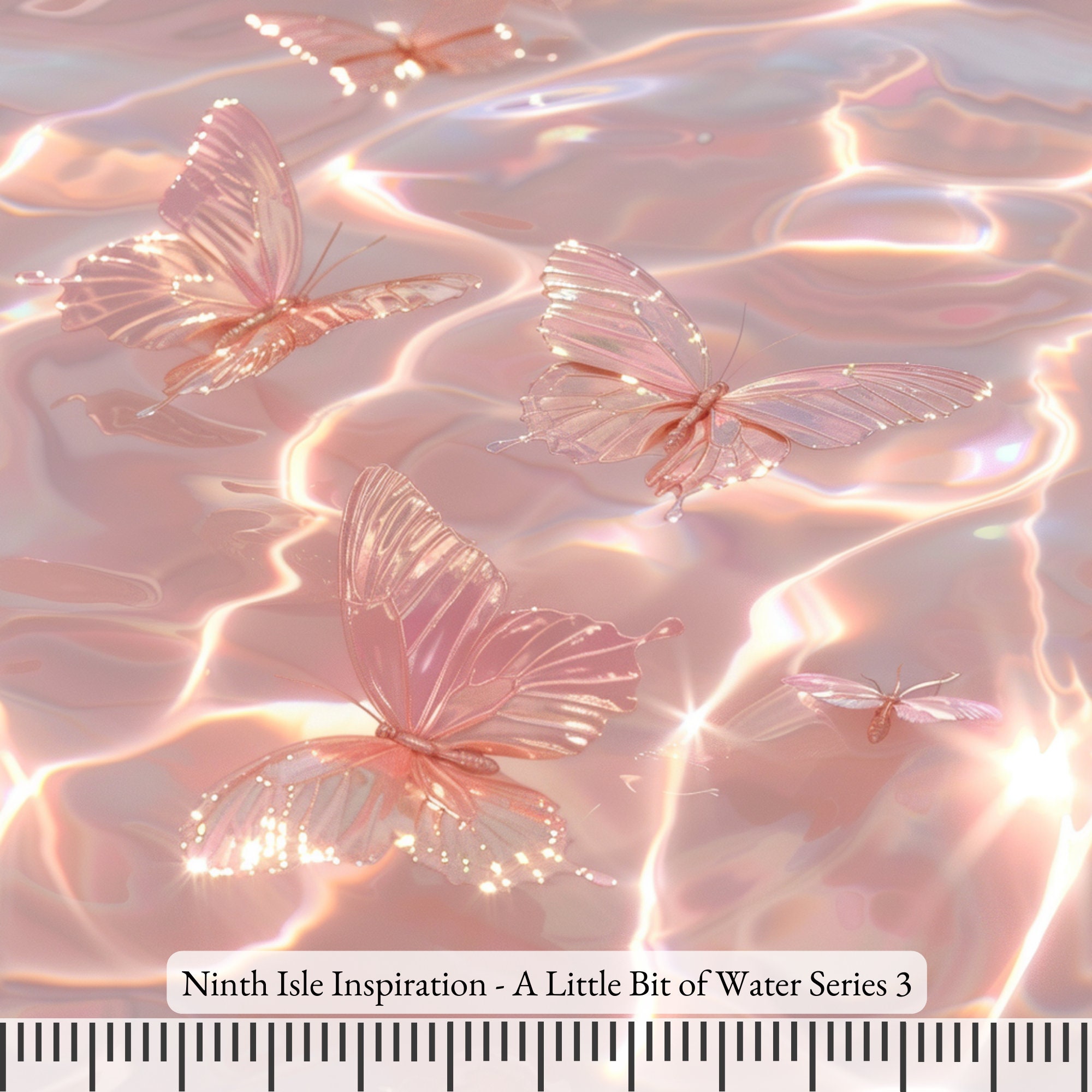 23/WINTER Rayon Fabric - A Little Bit of Water Series - Handmade Print ...