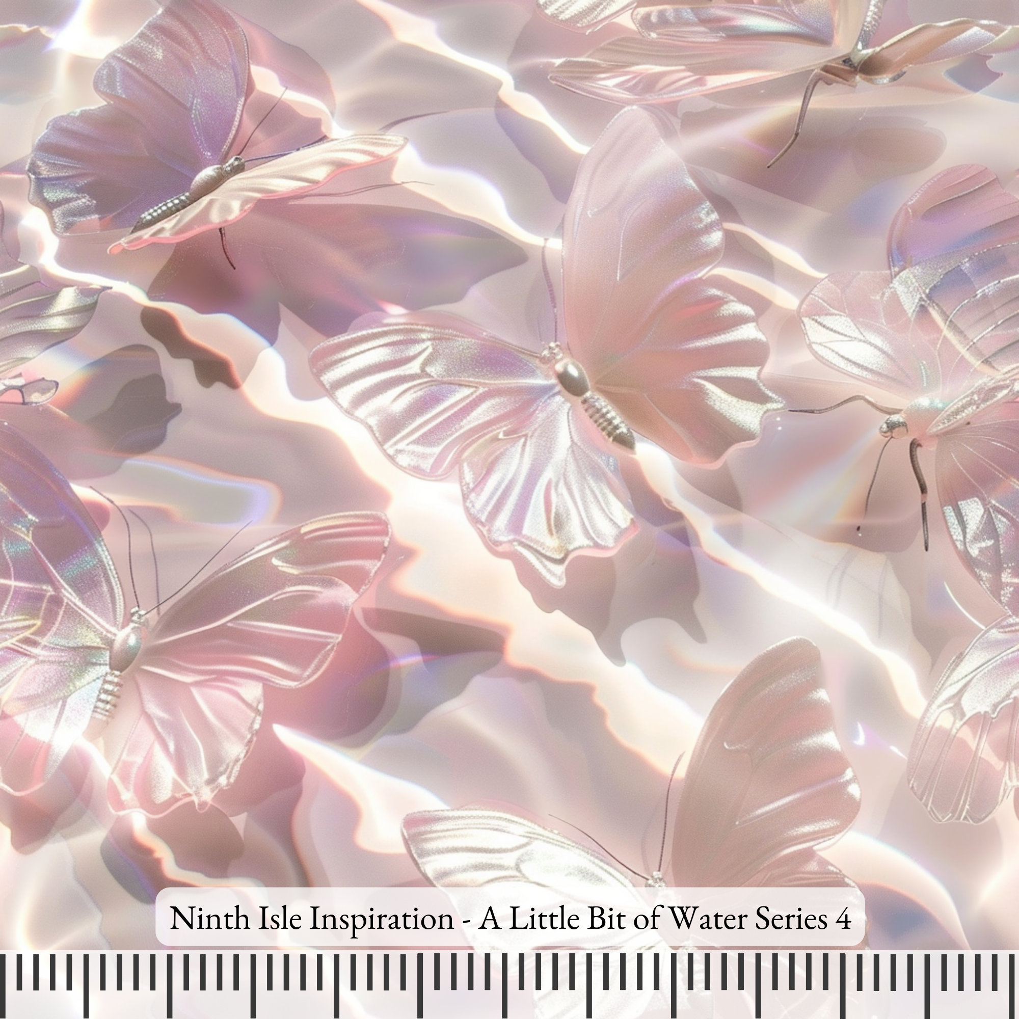 23/WINTER Rayon Fabric - A Little Bit of Water Series - Handmade Print ...