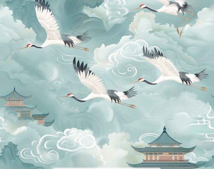 Bouquet Rayon Fabric by the Yard - Ninthisle Inspiration Exclusive ...