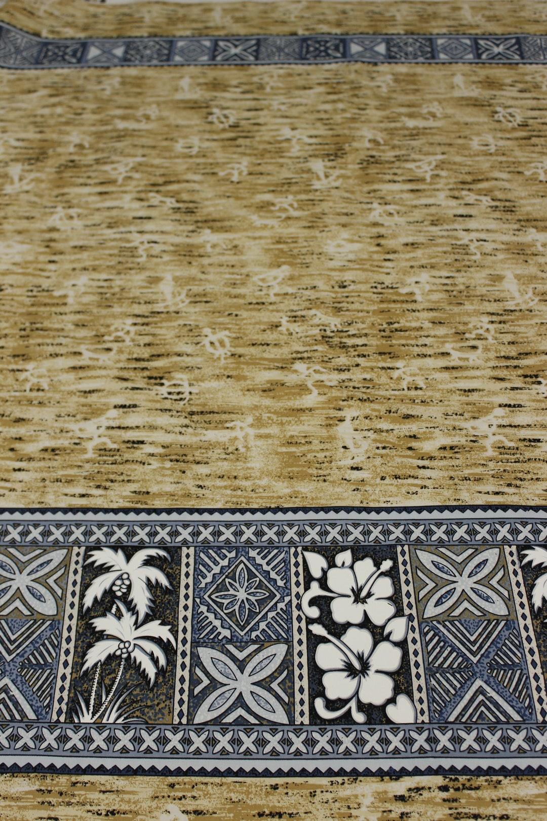 Ninthisle Exclusive Original Design 100 % Cotton Fabric - Tapa Palms ...