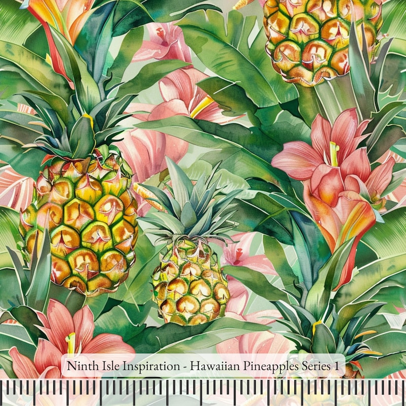 Pineapple Fabric - Etsy
