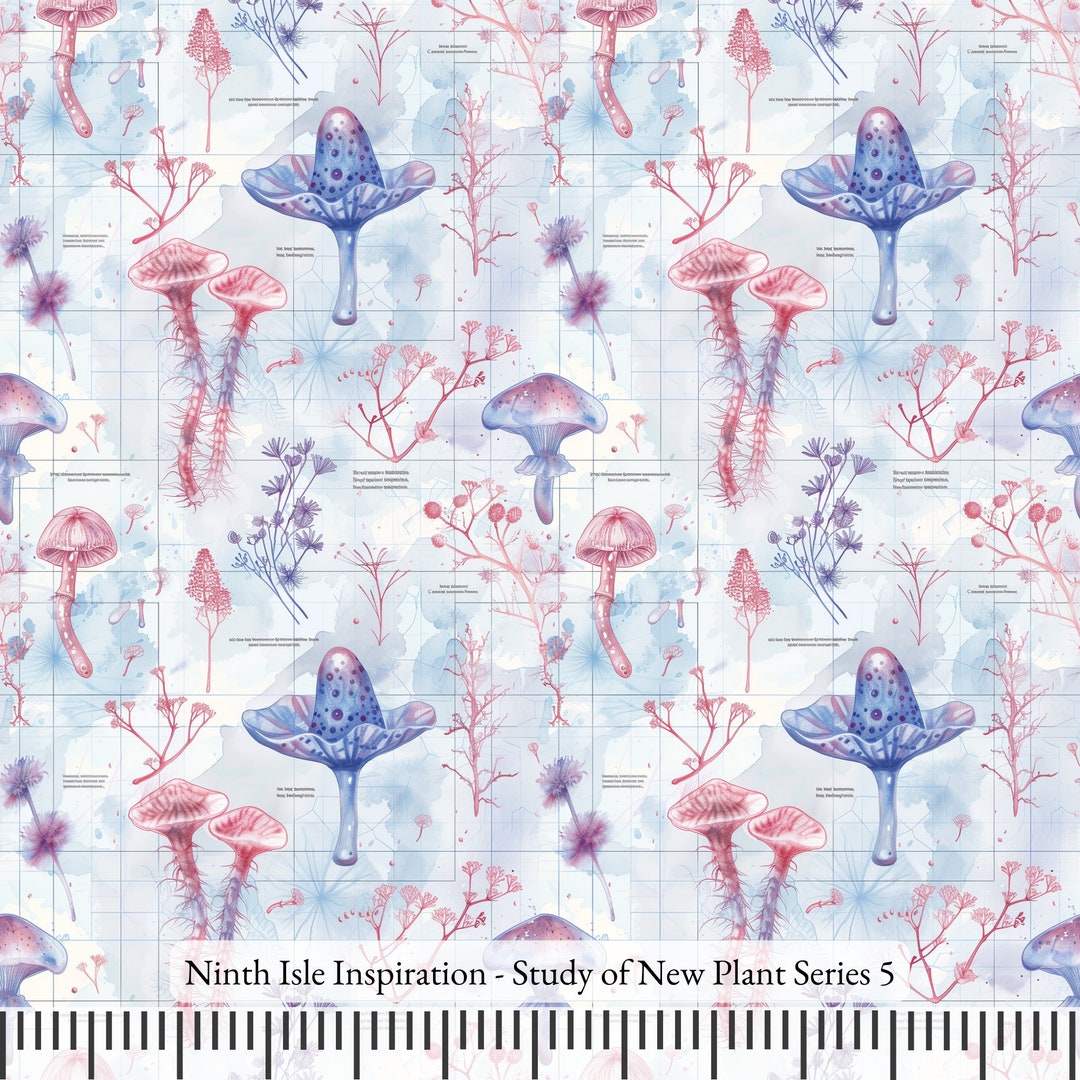 23/WINTER NI&I Cotton Poplin Fabric - Study of New Plant Series ...