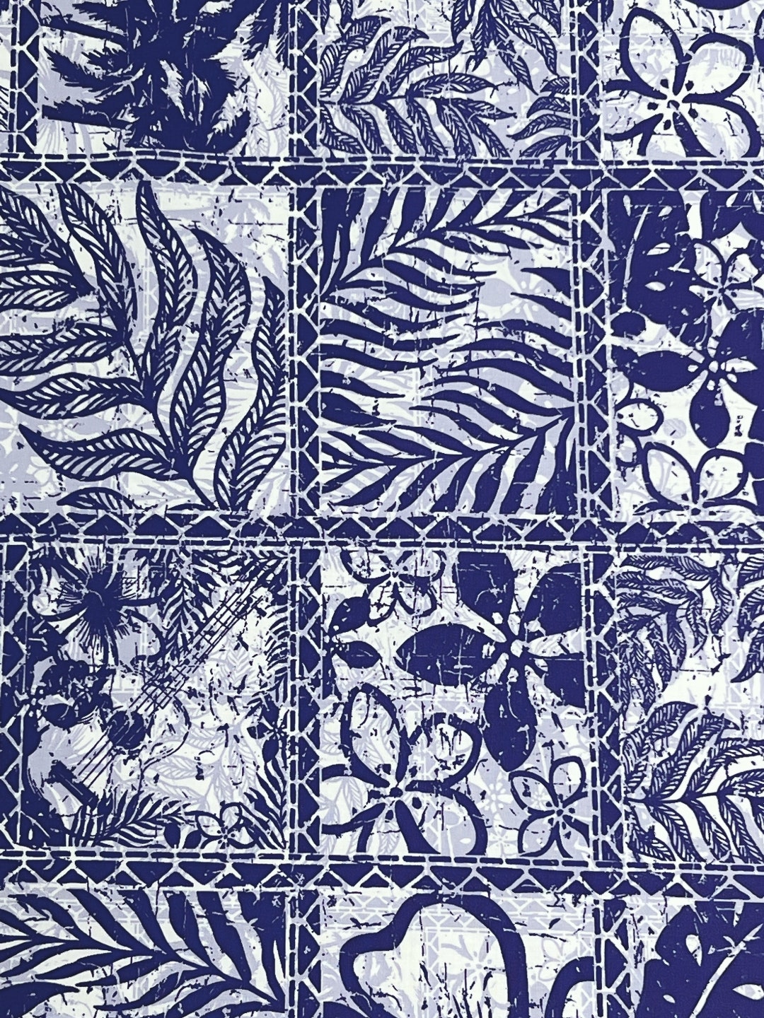 100 % Cotton Spring Exclusive Design Tropical Fabric Palm Tree Tapa ...