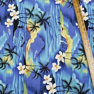100 % Cotton Bright Color Exclusive Design Tropical Fabric - Etsy