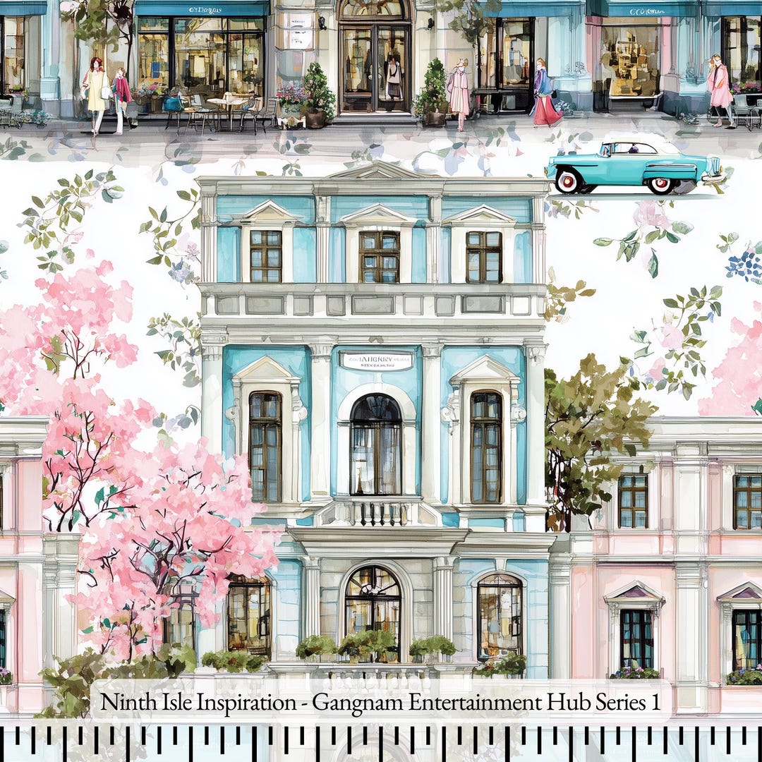 25/SUMMER NI&I 100 % Cotton Fabric - Gangnam Entertainment Hub Series ...