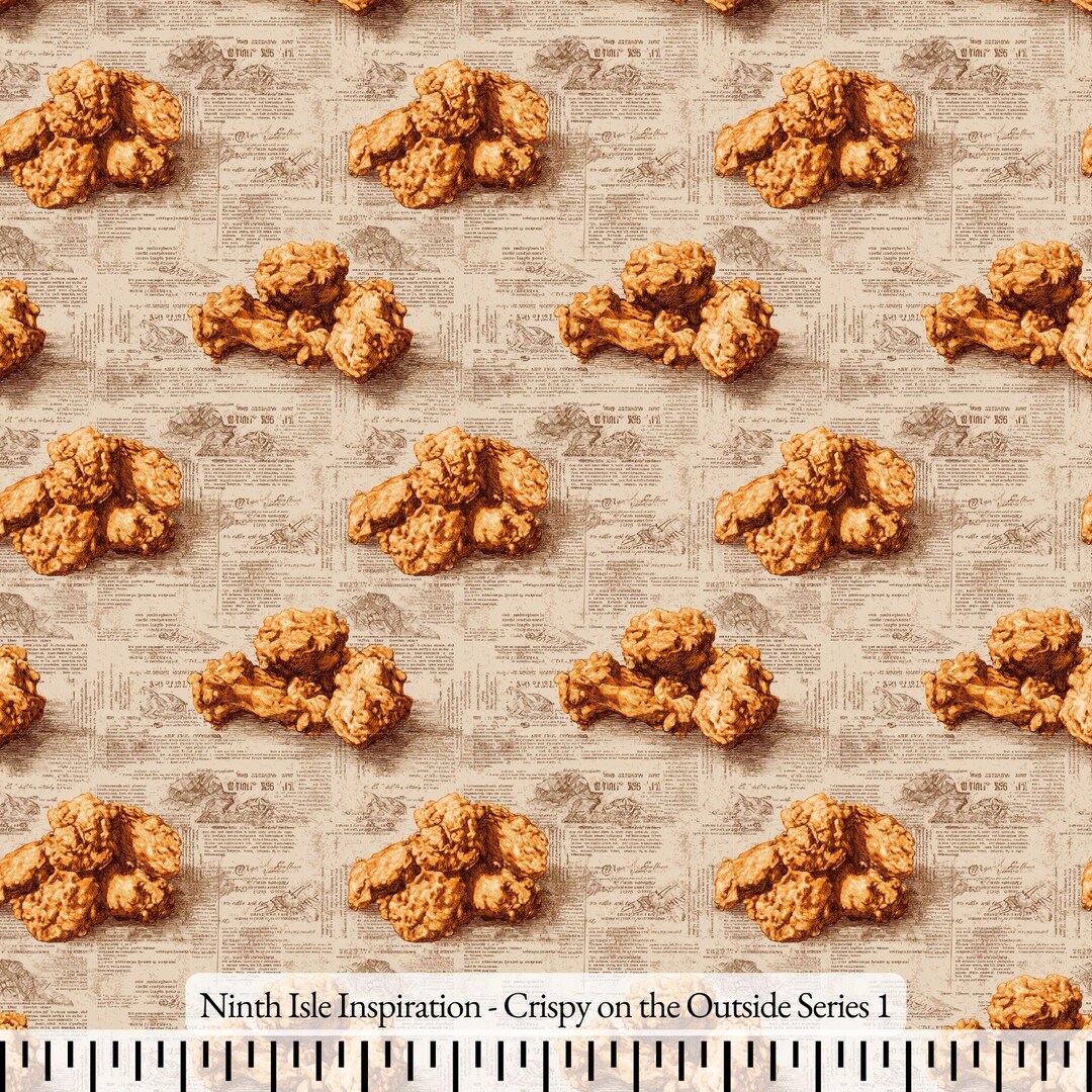 25/NI&I Delicious (not Edible!) Cotton Fabric - Crispy on the Outside ...