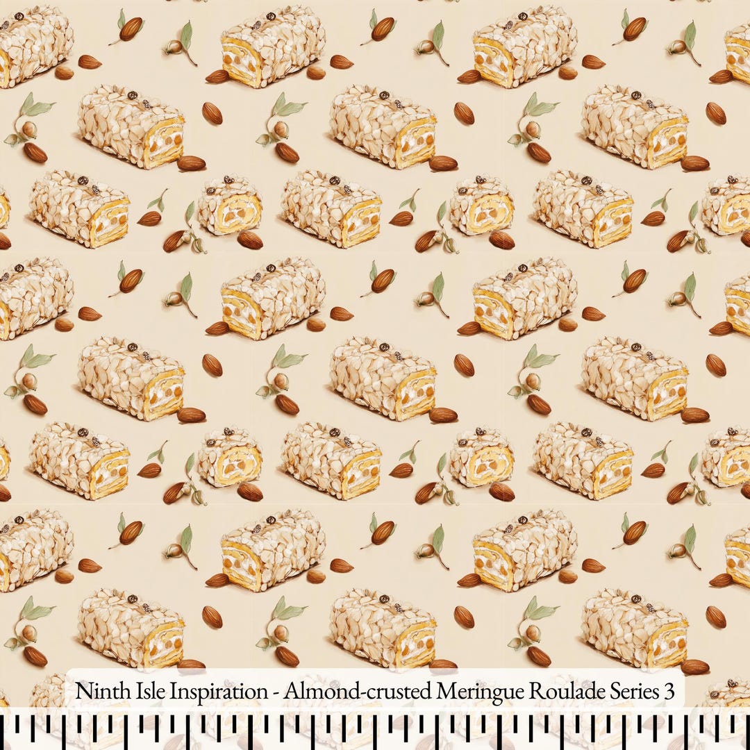 25/NI&I Delicious (not Edible!) Cotton Fabric - Almond-crusted Meringue ...
