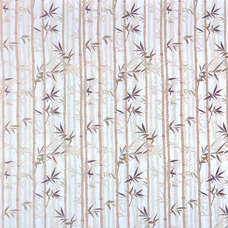 23/AUT NI&I 100 % Cotton Fabric - Bamboo Series - Handmade Print in HI ...