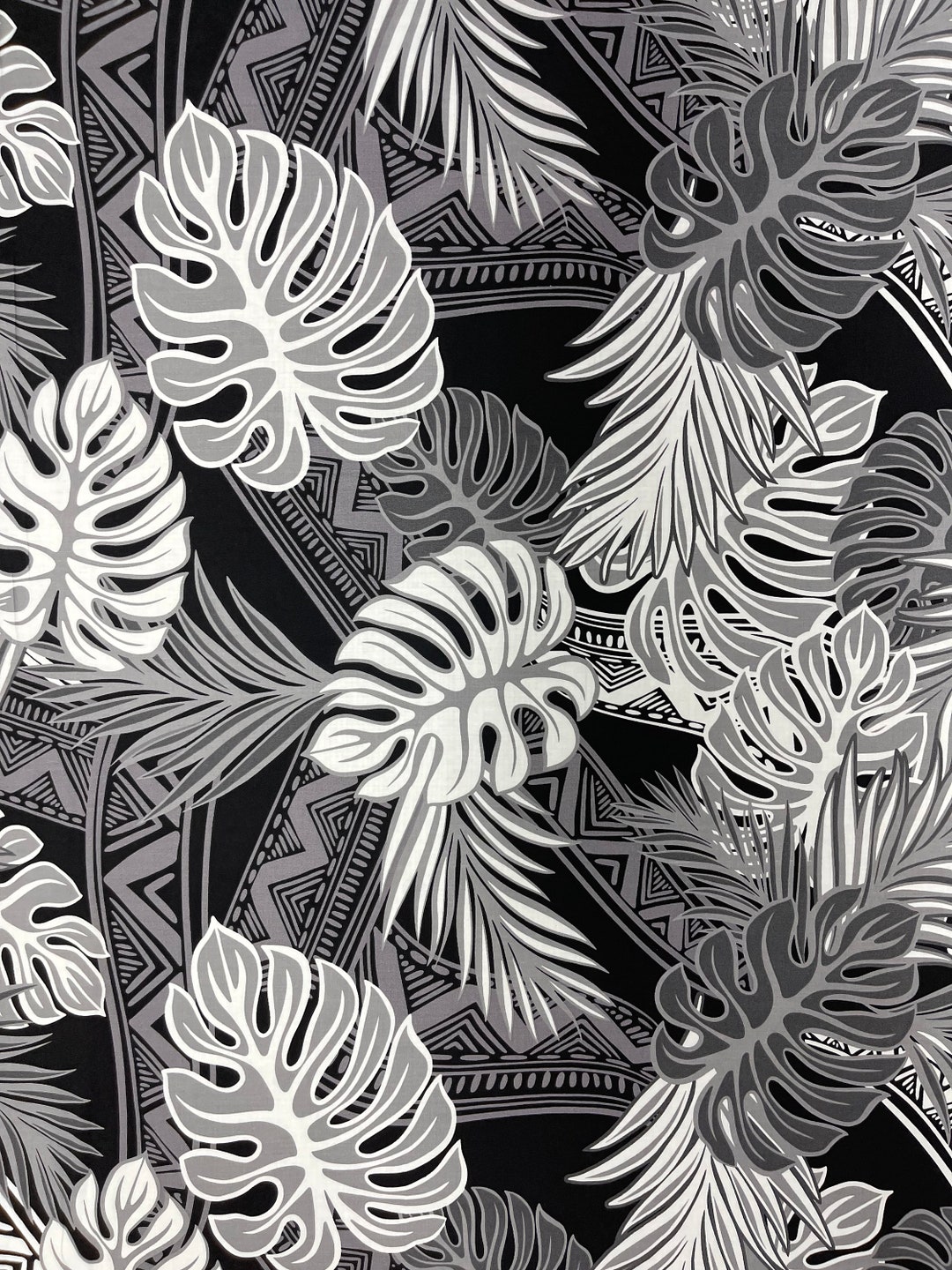 Polynesian Tapa Leaf Fabric - Tapa Hawaiian Elegant and Unique Fabric ...