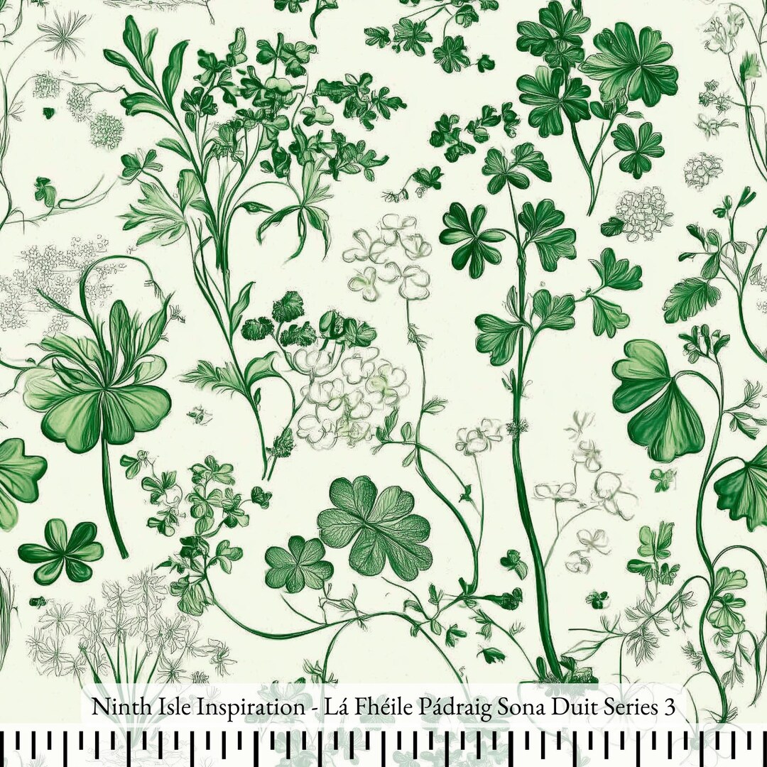 25/happy St. Patrick's Day! La Fheile Padraig Sona Duit Cotton Fabric ...