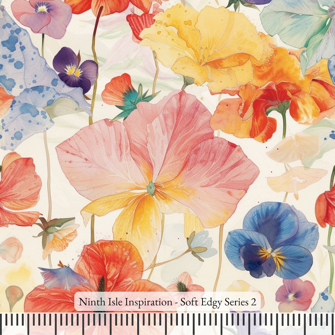 23/WINTER Rayon Fabric - Soft Edgy Series - Handmade Print in HI - Etsy