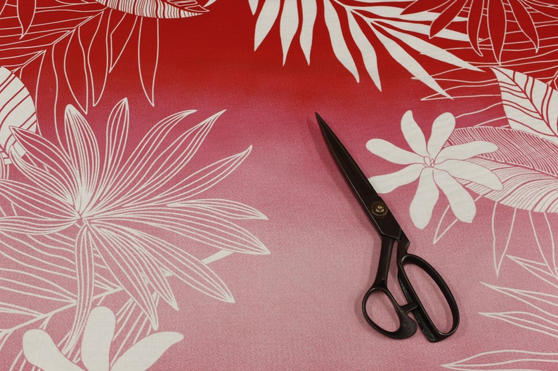 Wrinkle Resistant Tropical Design Fabric - Gradient Floral - Sold by ...