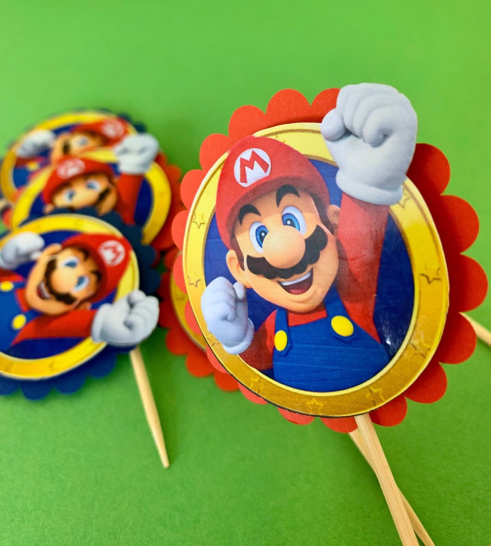 Super Mario Birthday Cake Topper Personalised Name Age 3D - Etsy UK