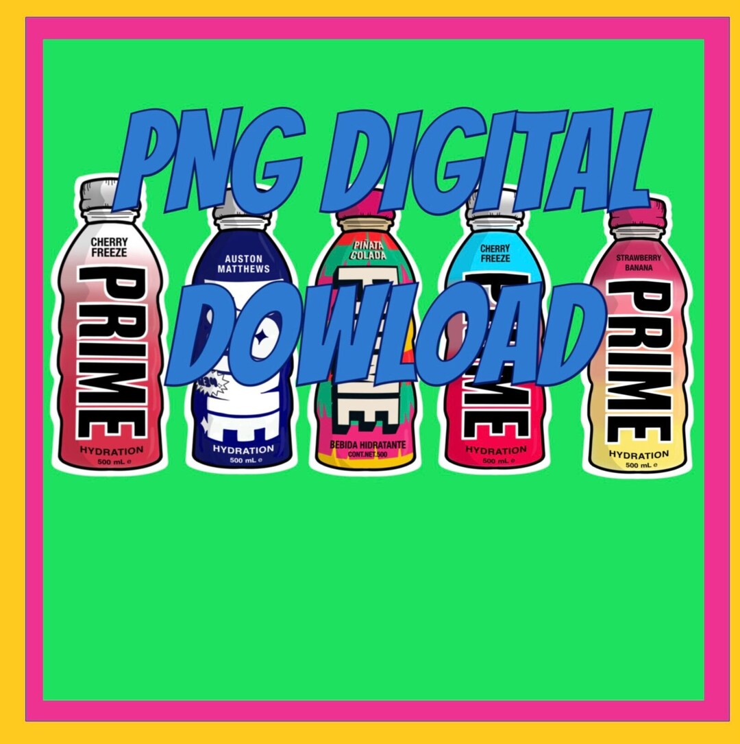 Prime Hydration PNG - Clip Art - Digitally File Hand Drawn Fan Art PNG ...