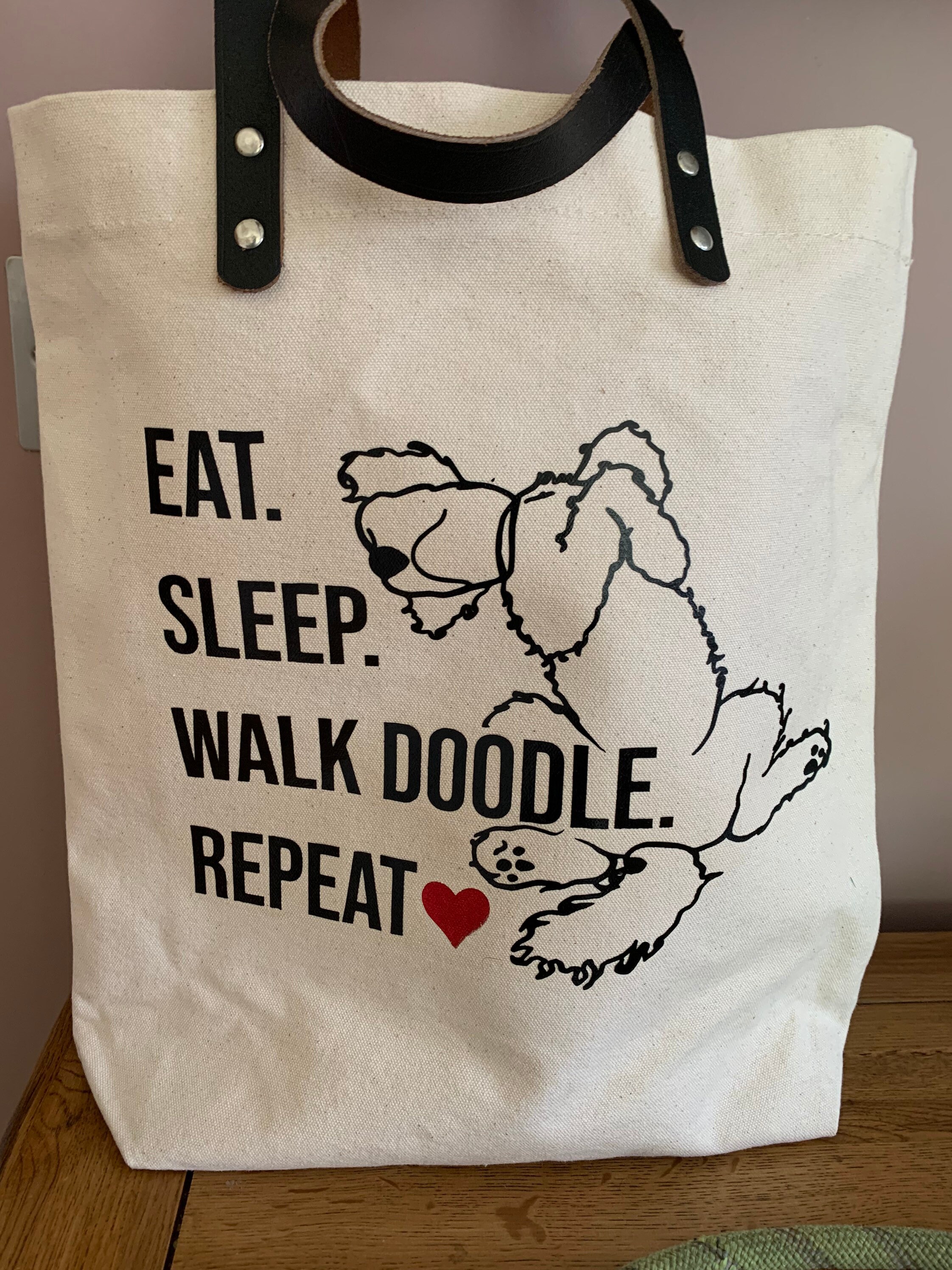 Doodle Tote Bag Reusable Shopper Bag Personalised - Etsy UK