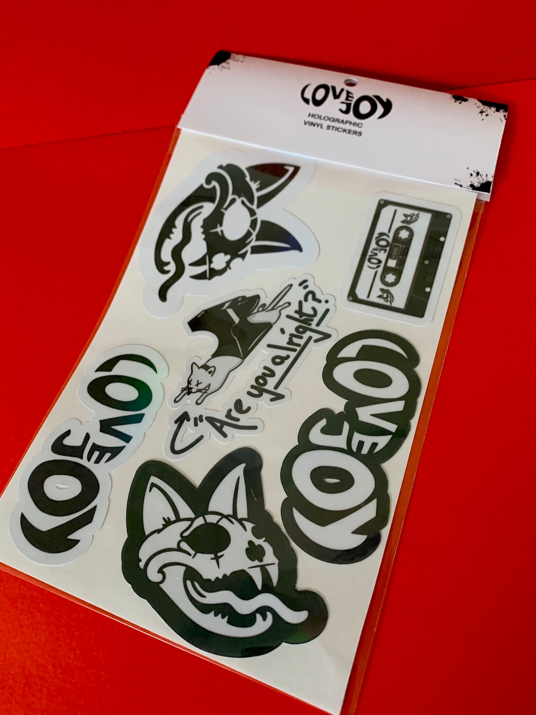 Lovejoy Holographic Sticker Sticker Set Are You Alright Bumper Stickers ...