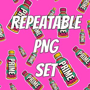 Prime Hydration PNG Clip Art Digitally File Hand Drawn Fan Art PNG ...