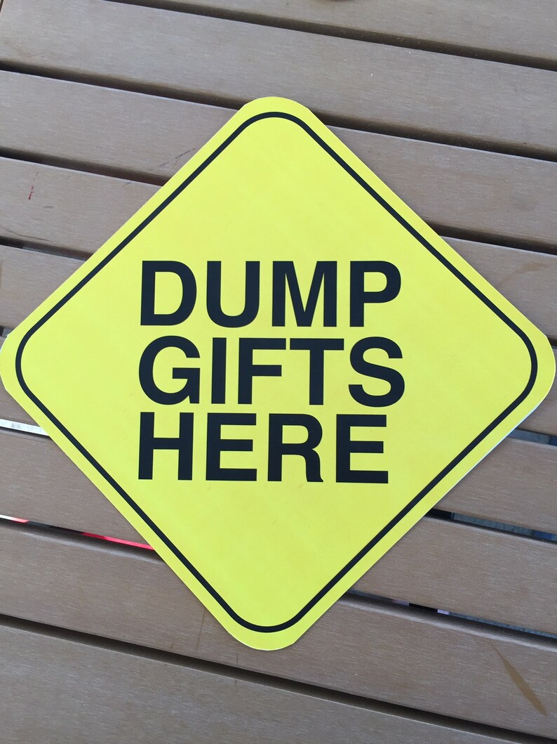 Construction Party Sign Set: Dump Gifts Here Party Zone Dig | Etsy