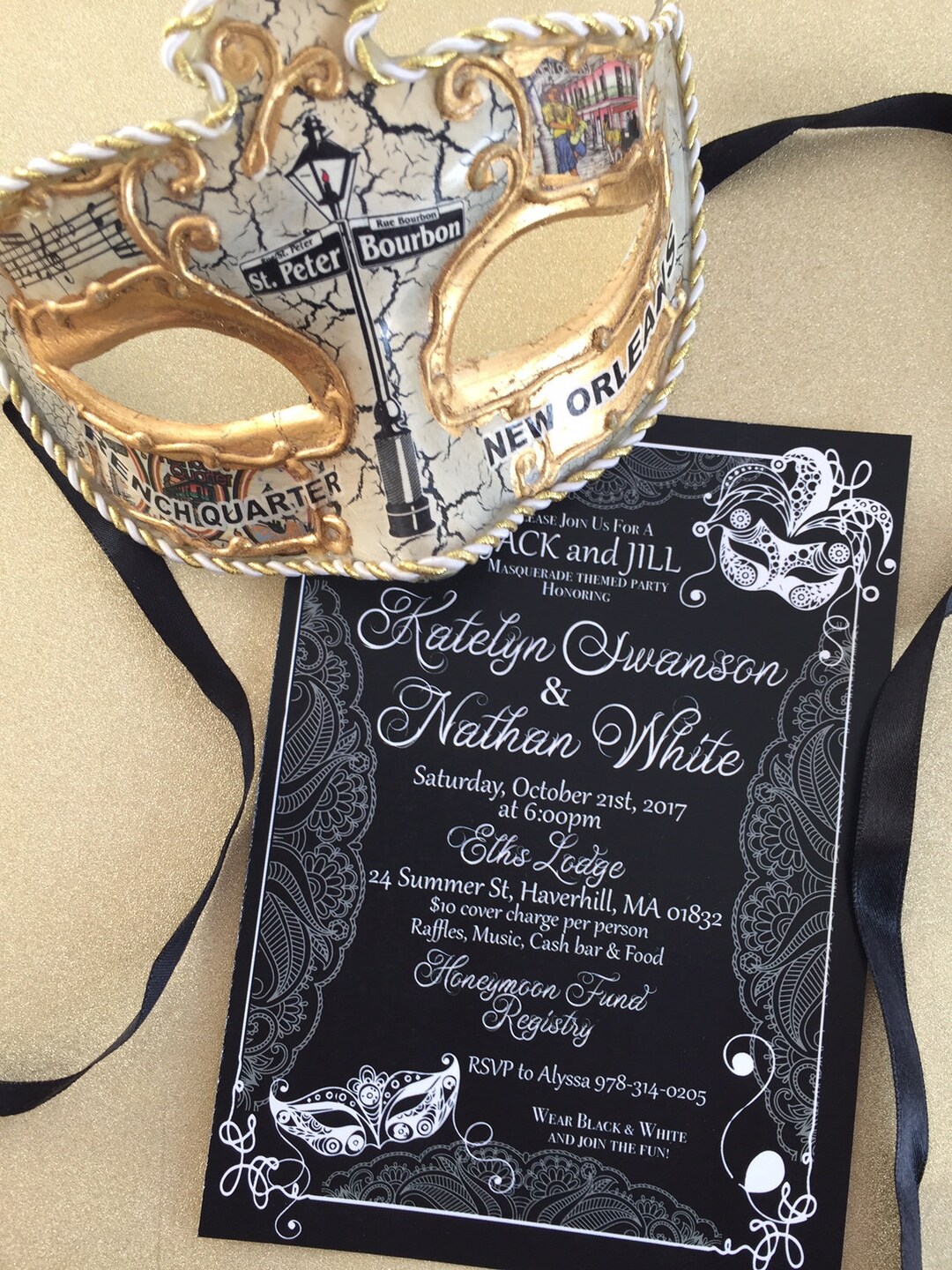 Masquerade Ball Party Invites- Customized for Any Event Type - Etsy