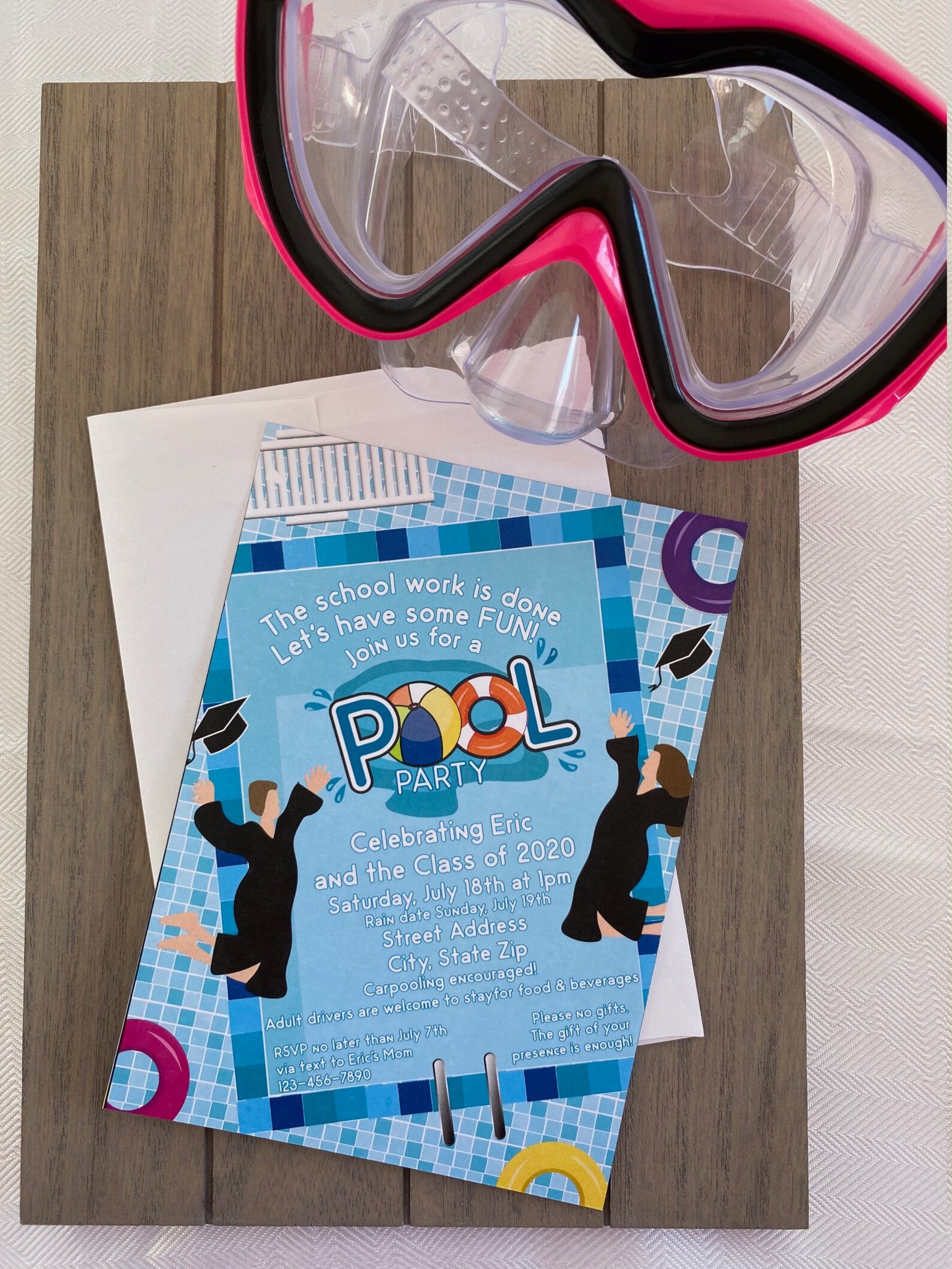 Graduation Pool Party, School is Done Let's Have FUN!, Graduation Party ...