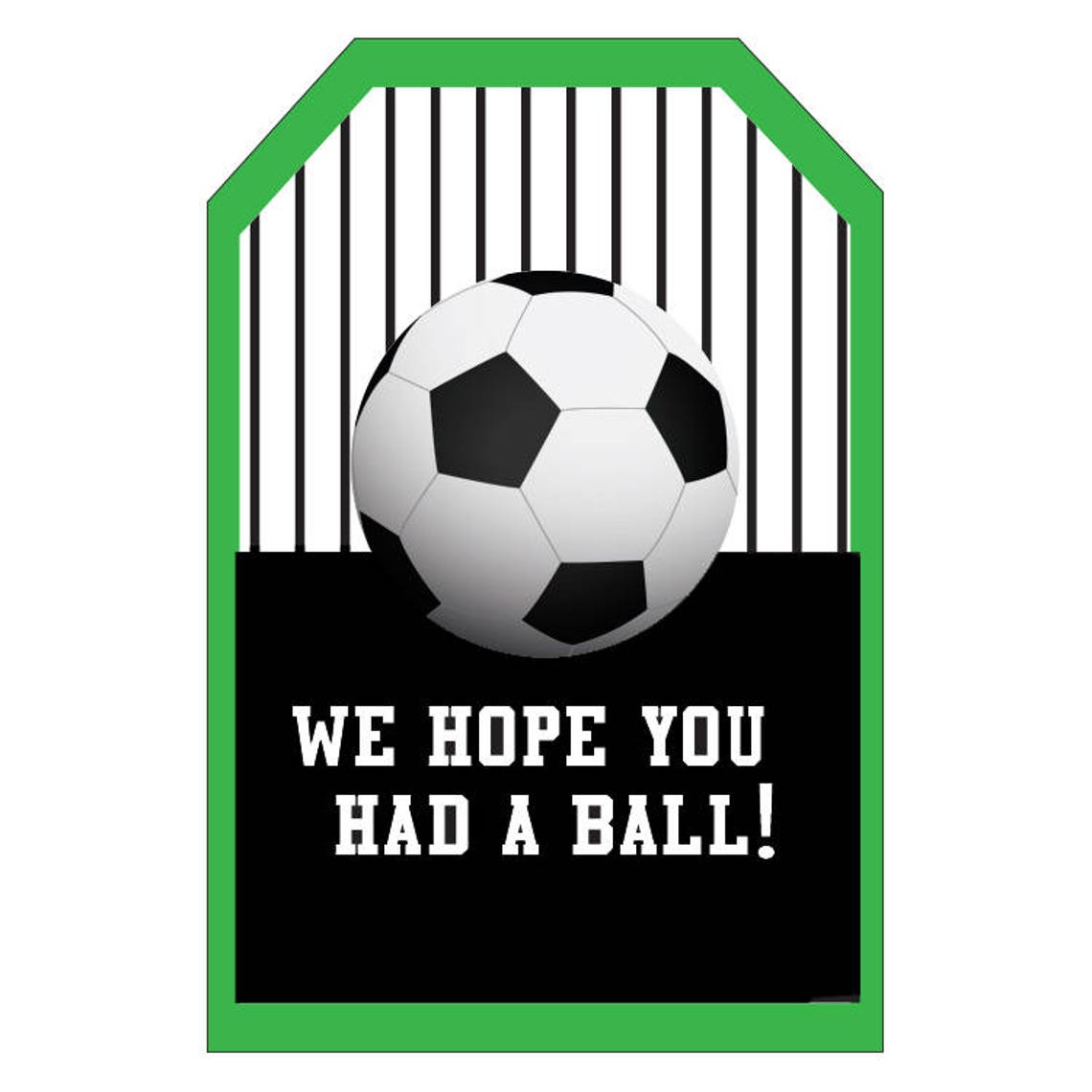 Soccer Party Favor tags Soccer Party GOAL DIGITAL FILE | Etsy