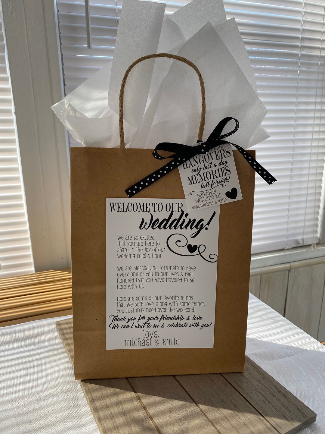 Bridal welcome bags for hotel guests store