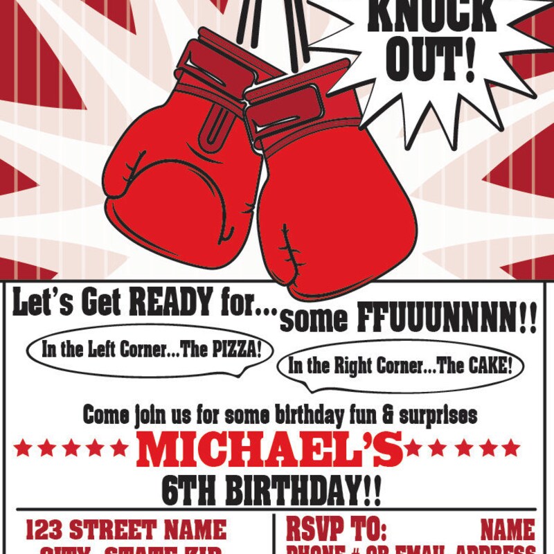 Boxing Baby Shower - Etsy