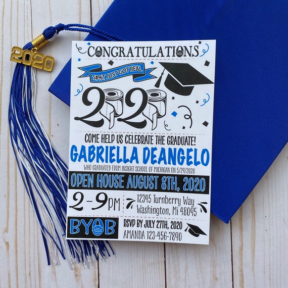 2020 Postponed Graduation Party Invitations / High School - Etsy