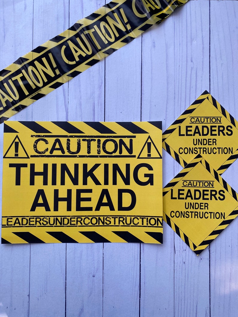 INSTANT DOWNLOAD: Caution LEADERS Under Construction Halloween Costume ...