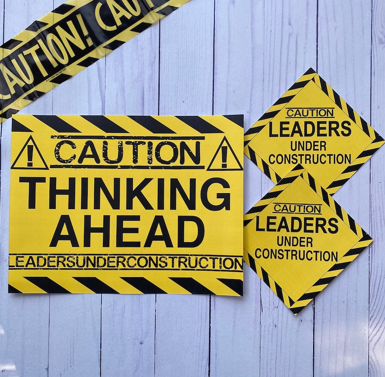 INSTANT DOWNLOAD: Caution LEADERS Under Construction Halloween Costume ...
