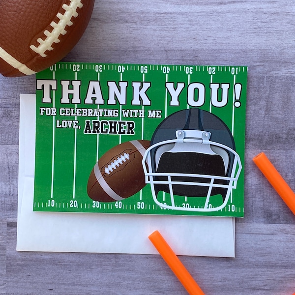 Football Thank You - Etsy