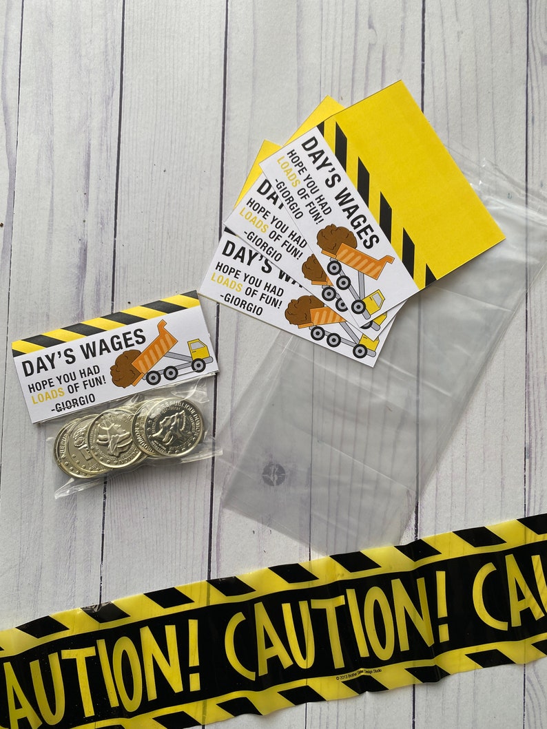 INSTANT DOWNLOAD: Daily Wages Favor Headercard for - Etsy