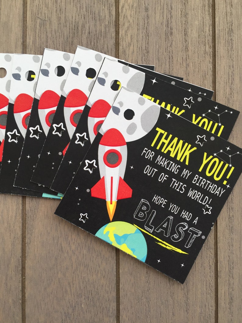 Set of 20 Two the Moon, Outer Space, Space Theme Birthday Party Favor ...