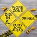 Happy Birthday Construction Signs _ Instant Download of 5 Signs Stated ...