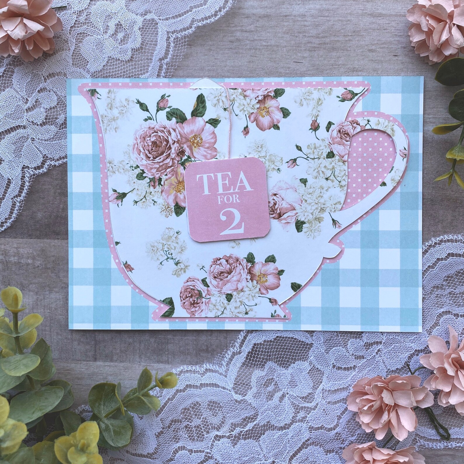 Tea Party Invitation Tea Bag Invite Removable Tea Bag Holds - Etsy