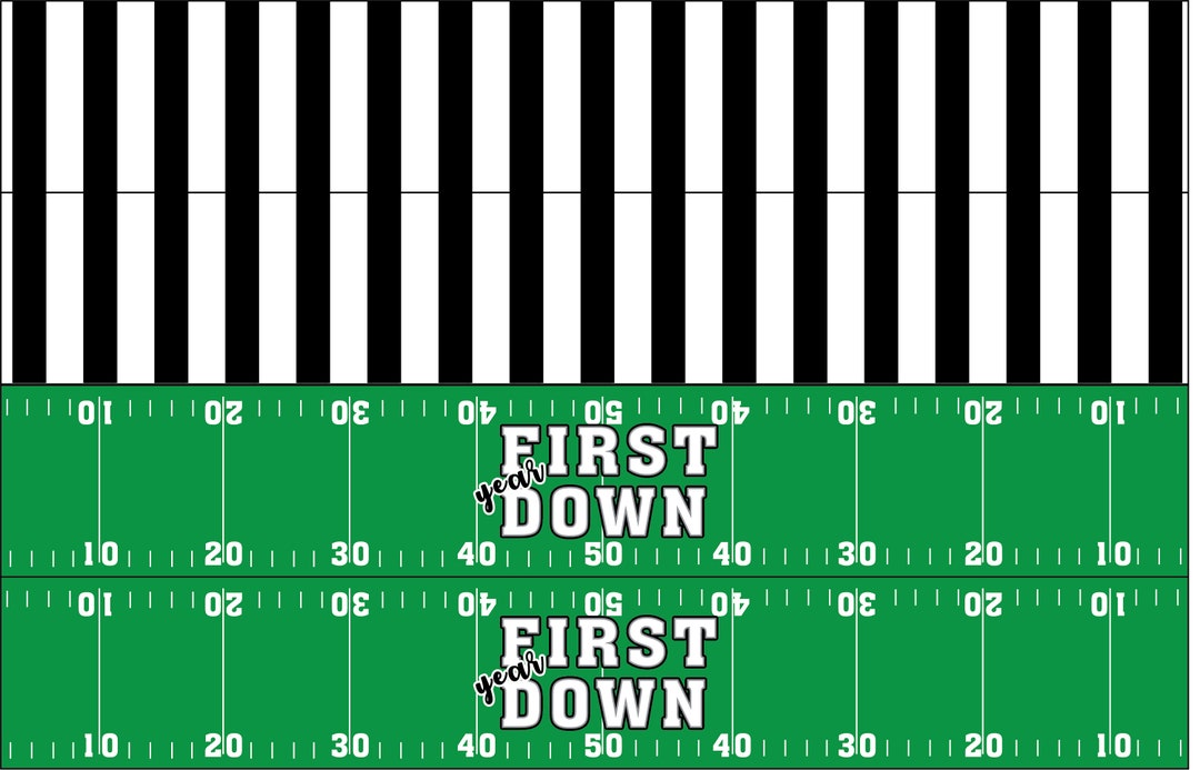 INSTANT DOWNLOAD: First Year Down, Football Themed, Referee Water ...