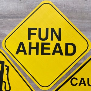 Construction Party Sign Set of 8: Dump Gifts Here, Party Zone, Dig In ...