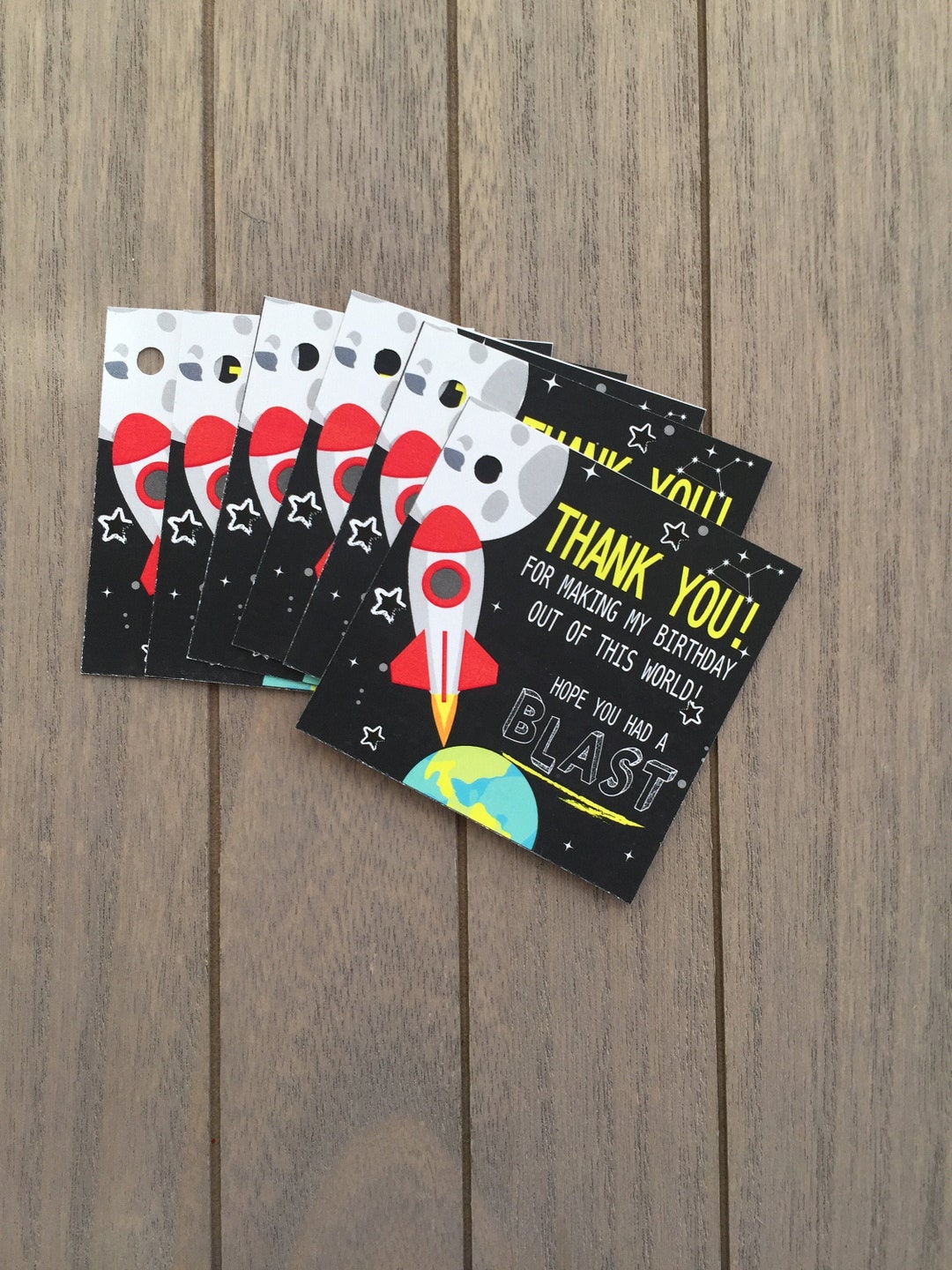 Set of 20 Two the Moon, Outer Space, Space Theme Birthday Party Favor ...