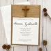 Rustic Burlap Baptism, Christening, First Holy Communion, Confirmation ...